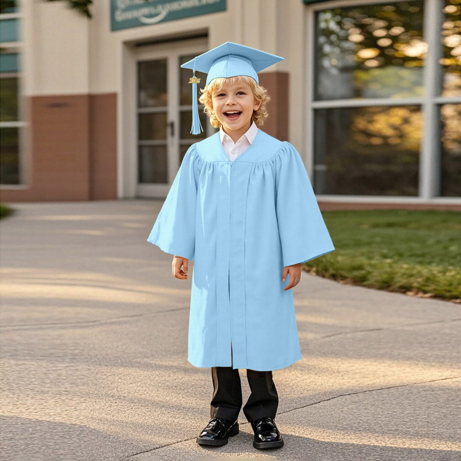 Children Graduation Robe Cap and Gown for Kindergarten Outfits Sets ...