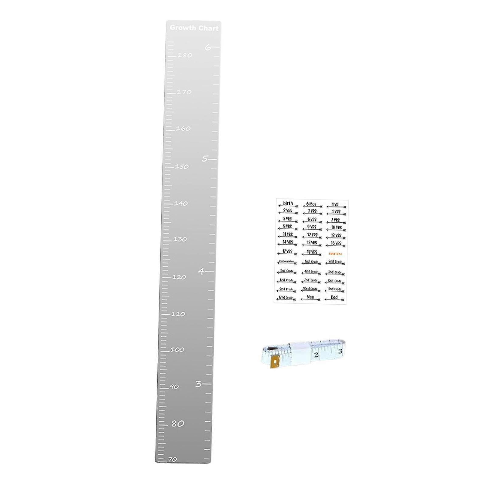Children Growth Chart Mirror Height Ruler Shatterproof Multipurpose for ...