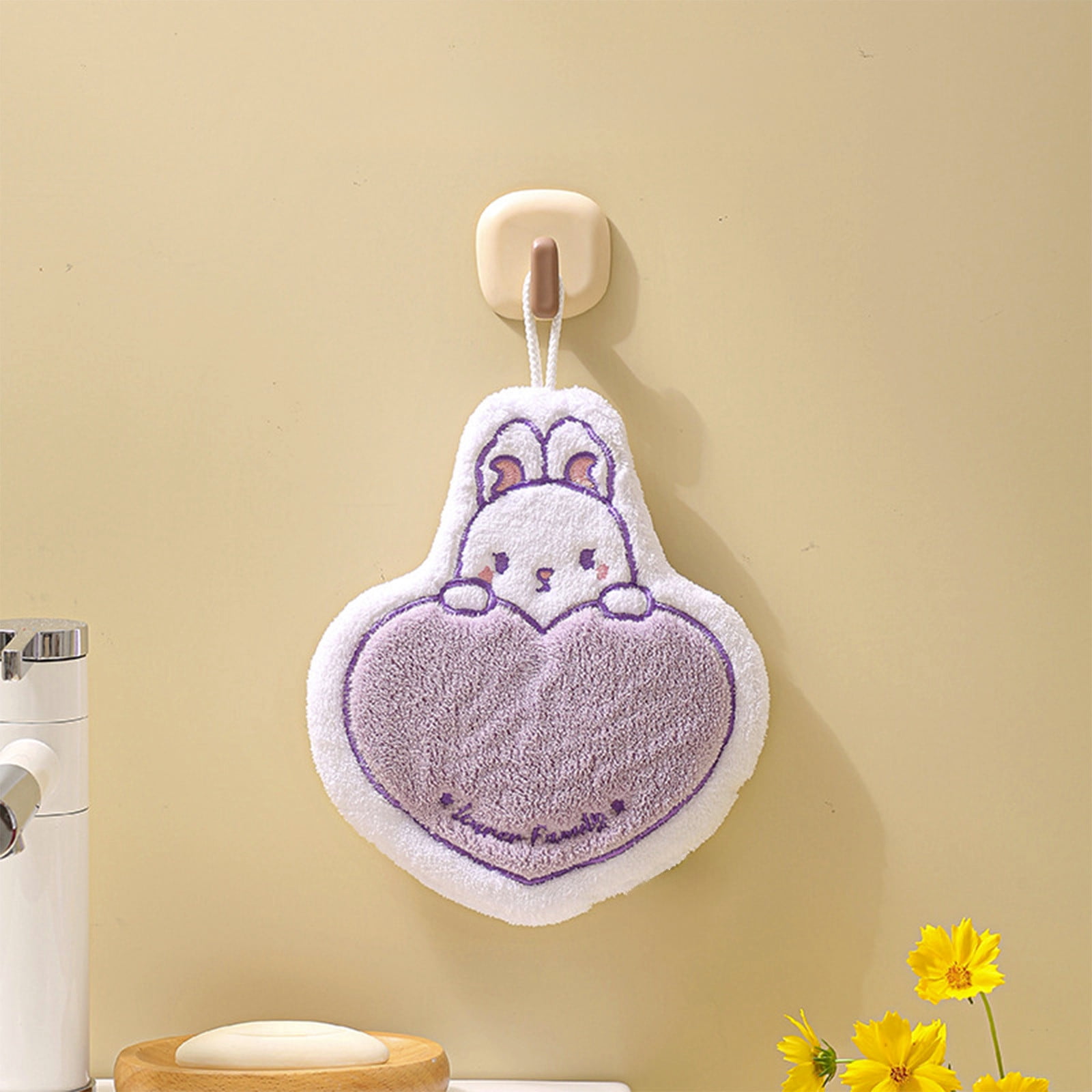 Children Hand Towels with Easter Bunny Patterns - with lanyard, Soft ...