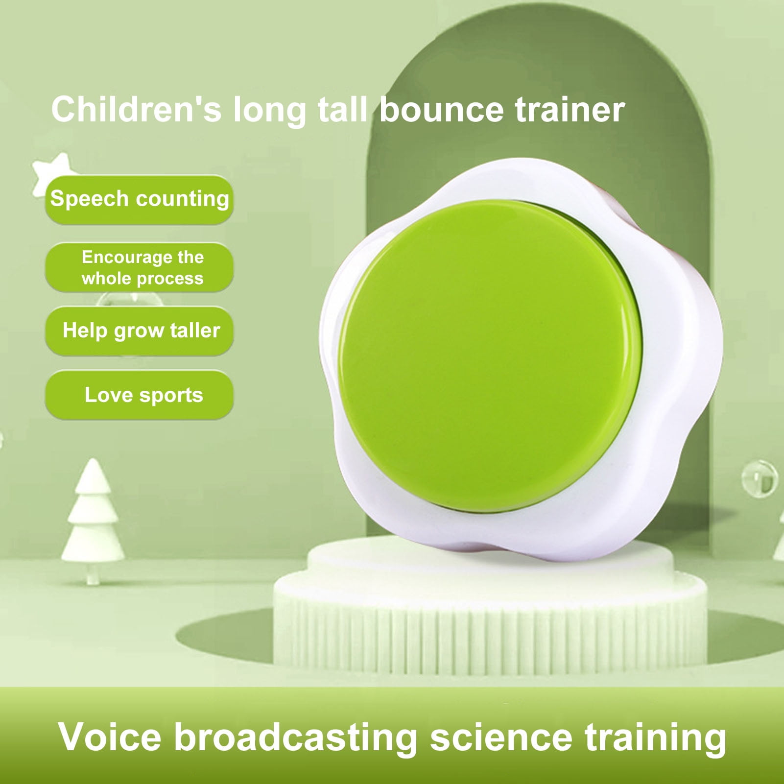 Children Height Touch Device Voice Broadcast Intelligent Bounce Trainer ...
