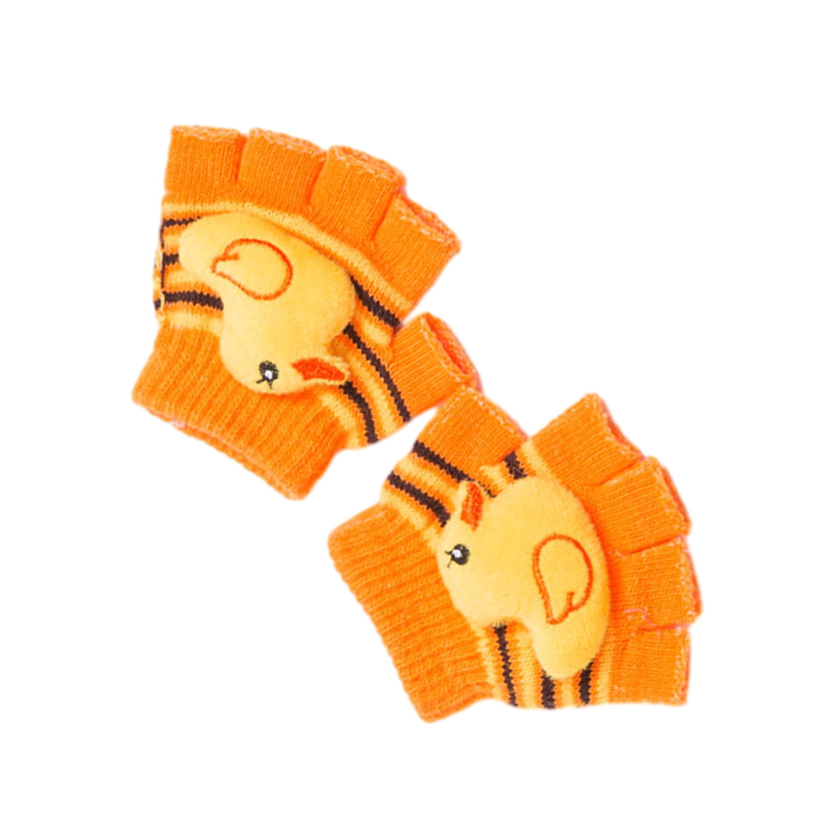 Children Indoor Half Finger Gloves Handwoven Gloves Kids Hand Warmers ...