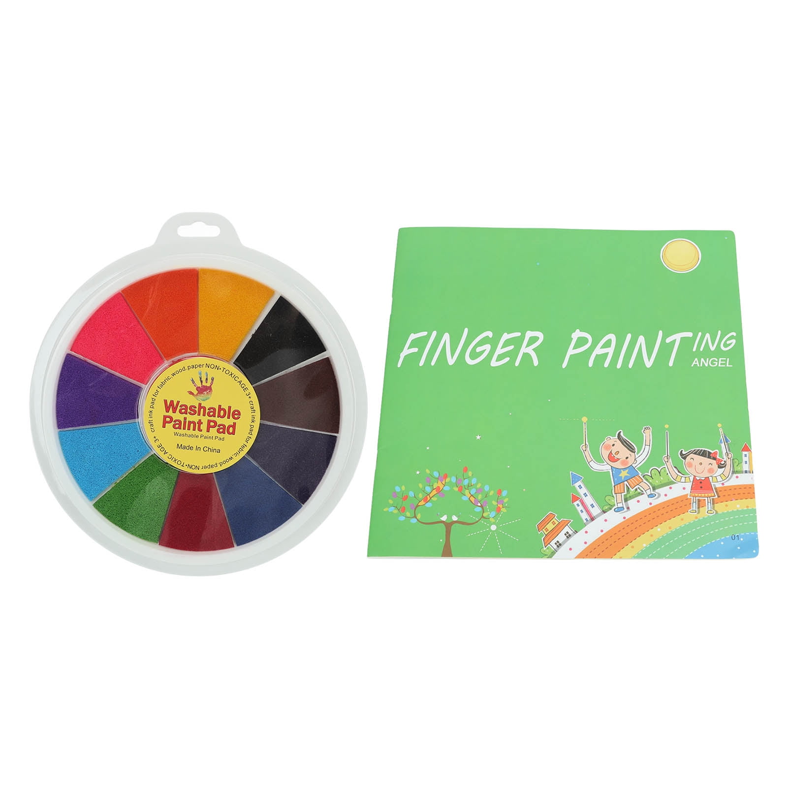 Children Ink Pad Set Washable 12 Colors Children Printing Ink Pad for ...