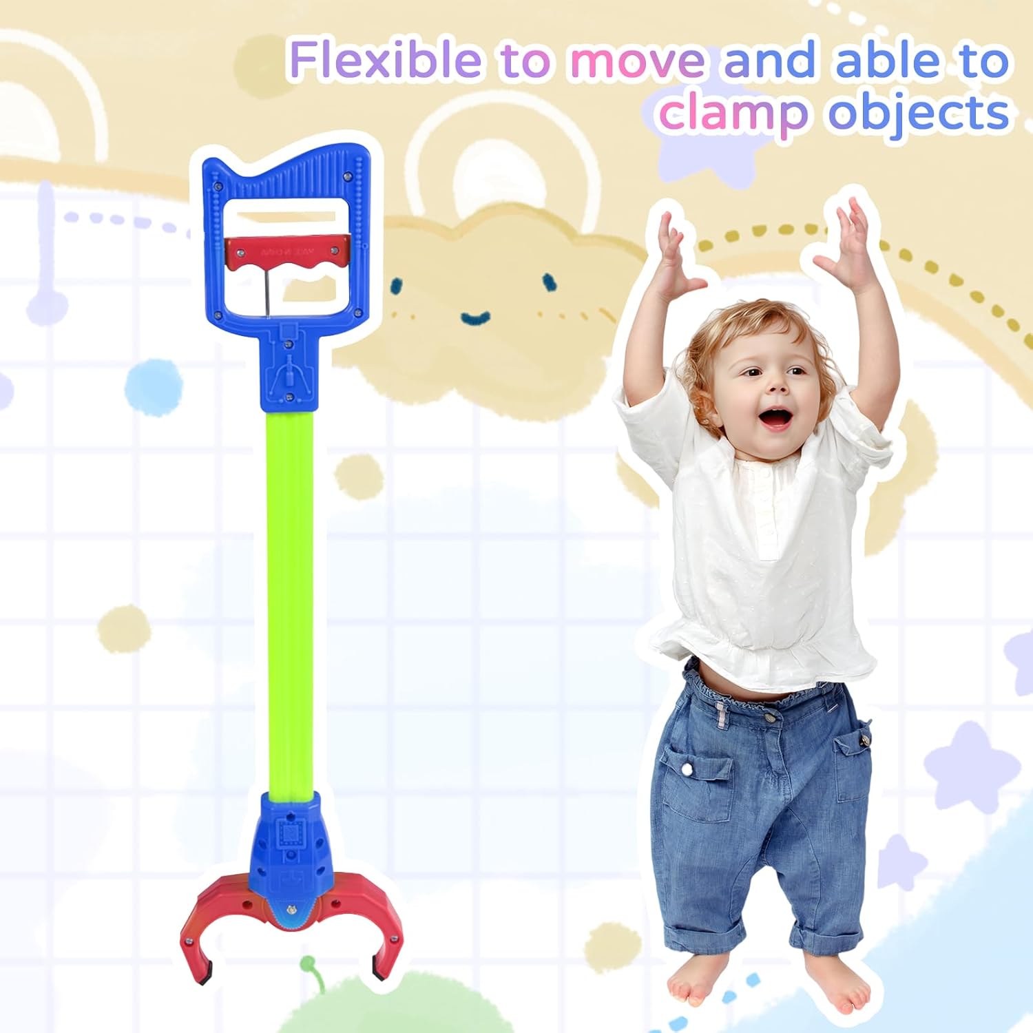 Children Intelligence Toy Hand Claw Grabber Kids Grabbing Pick Up Toys ...