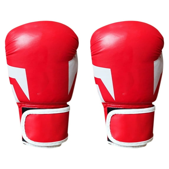 Children Kickboxing Boxing Gloves Adjustable Fighting Mitts PU Leather ...