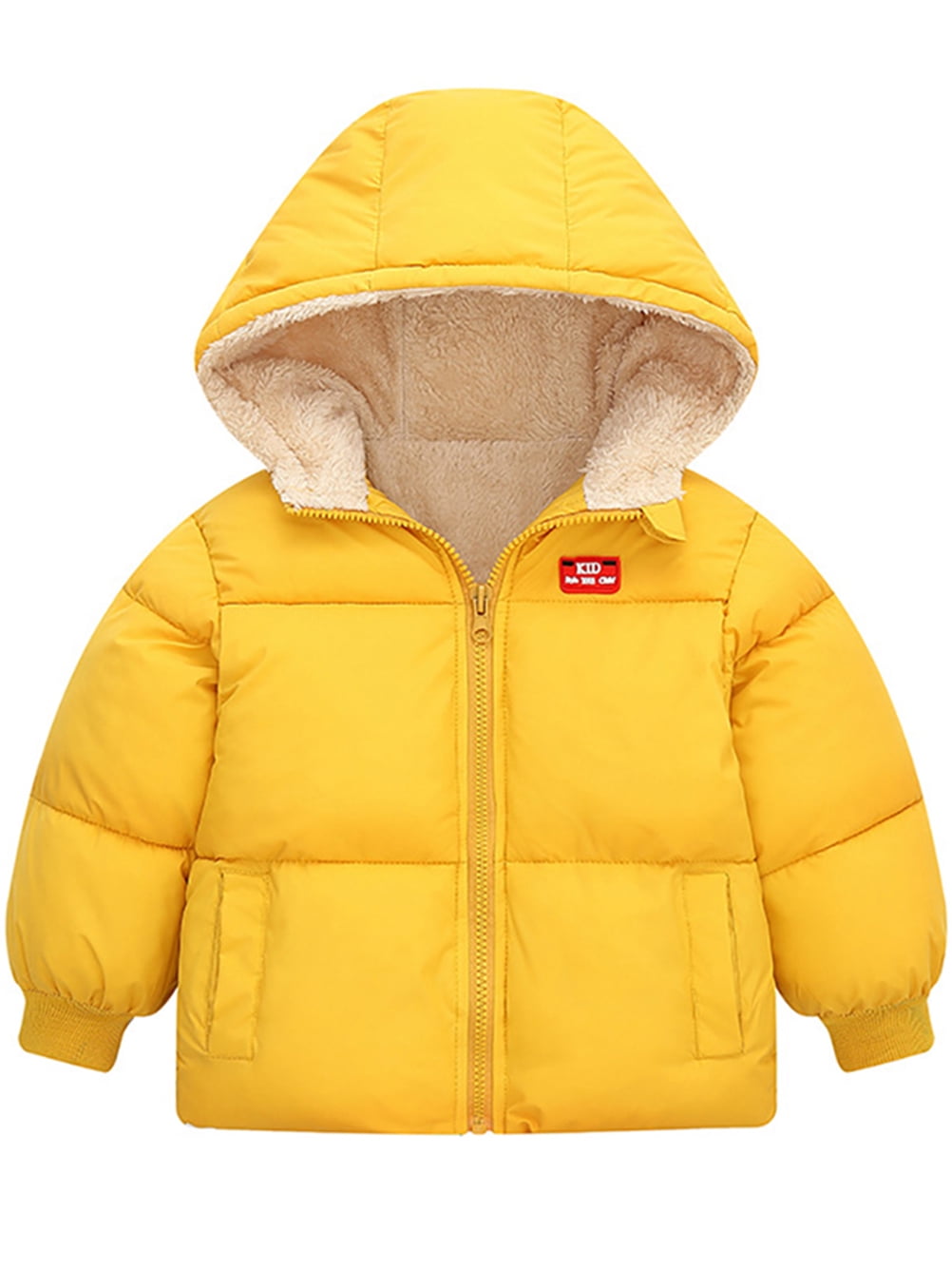 Children Kid's Boy Girl Warm Hooded Jacket Coat Cotton-padded Parka Overcoat Thick Down Coat 18M ...