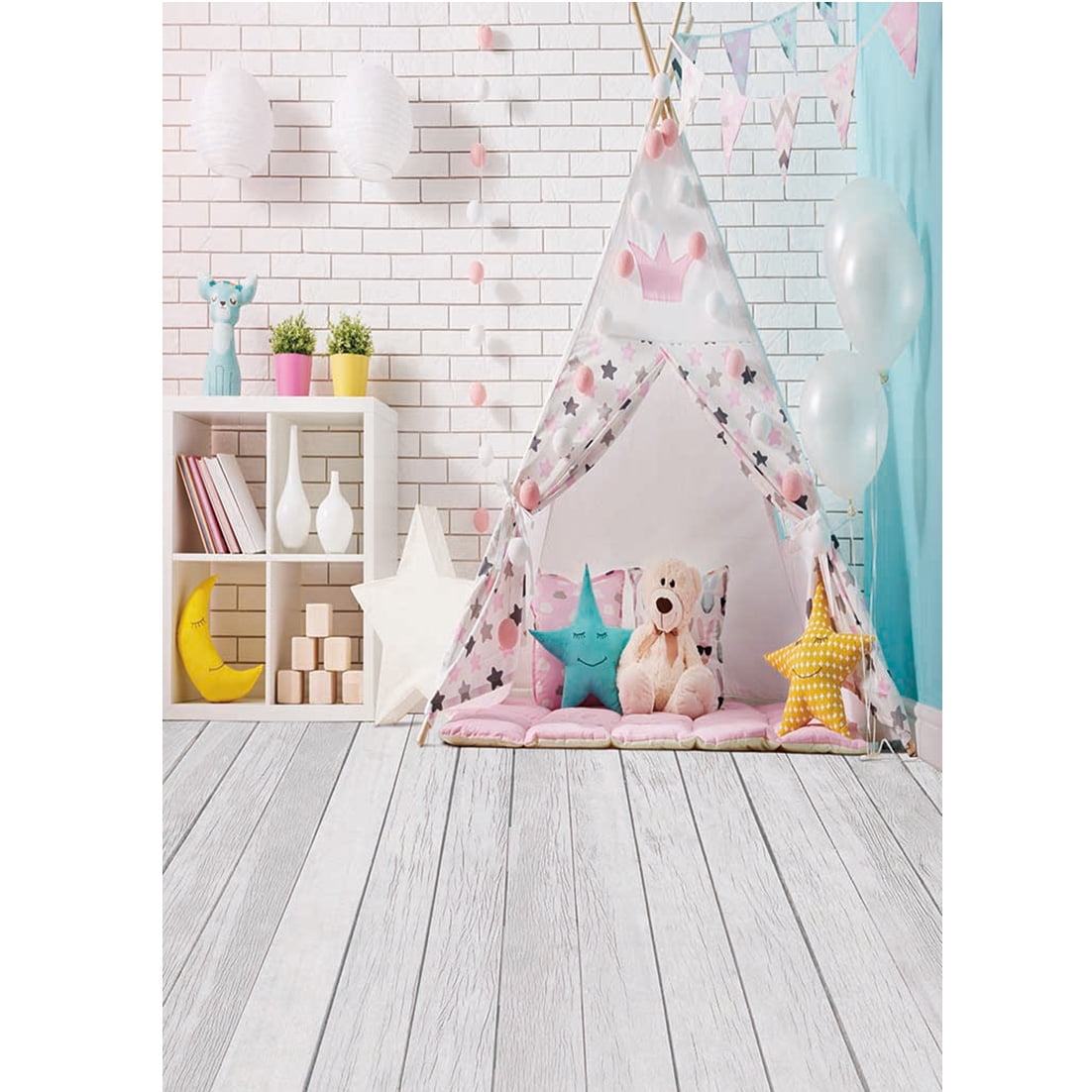 Children Kids New Born Baby Photography Backdrop White Wooden Floor ...