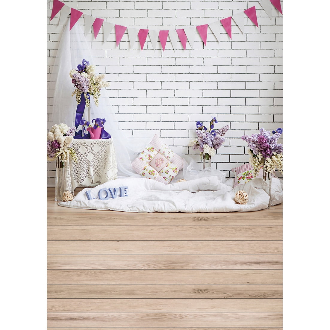 Children Kids New Born Baby Photography Backdrop White Wooden Floor ...