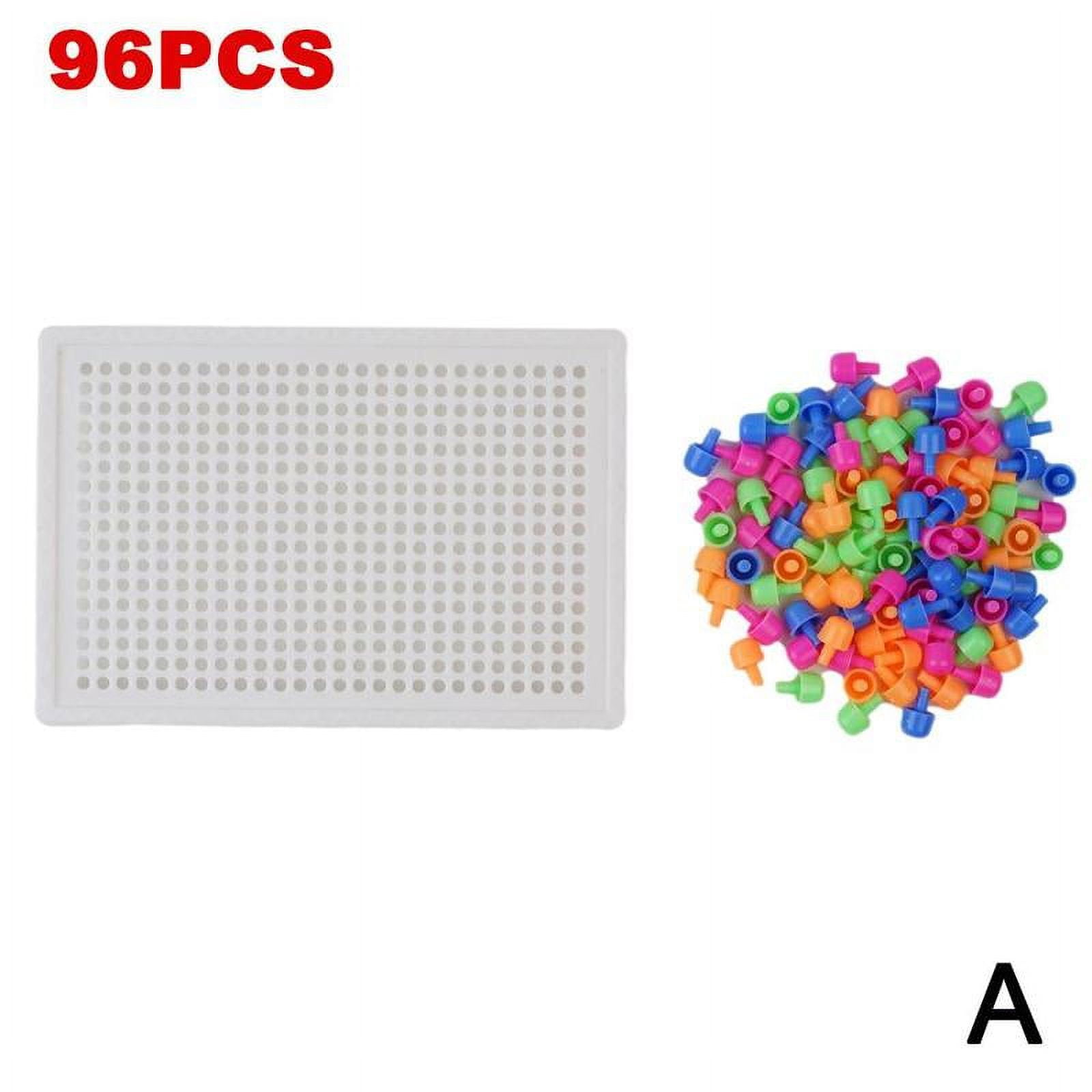 Children Kids Puzzle Peg Board With 96 Pegs Educational Set Toys Gift ...