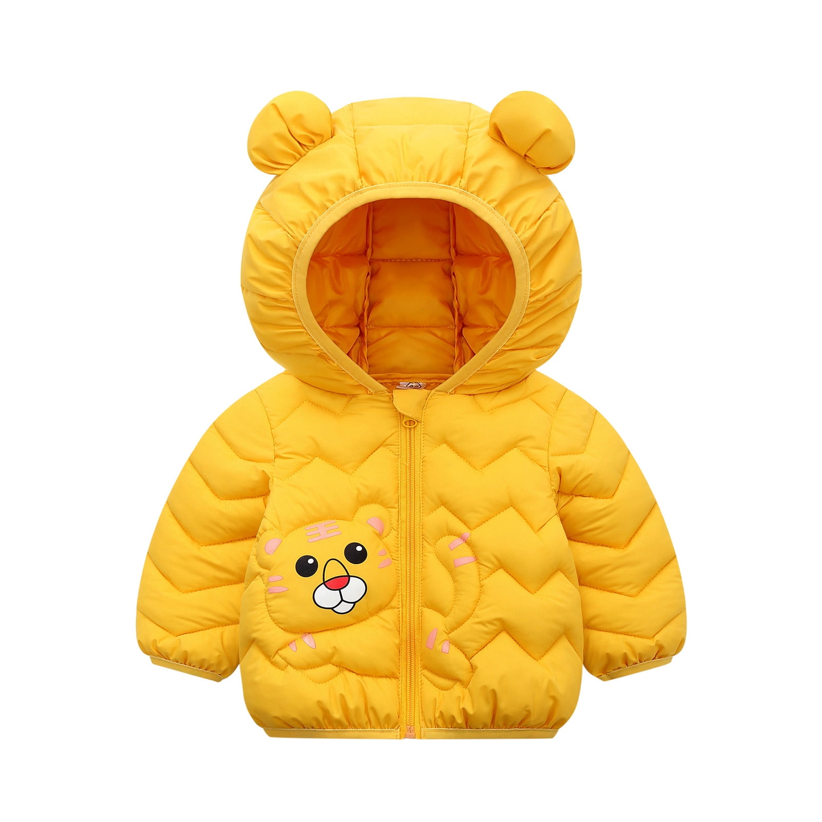 Children Kids Toddler Infant Baby Boys Girls Long Sleeve Cute Animals Winter Solid Coats Hooded ...