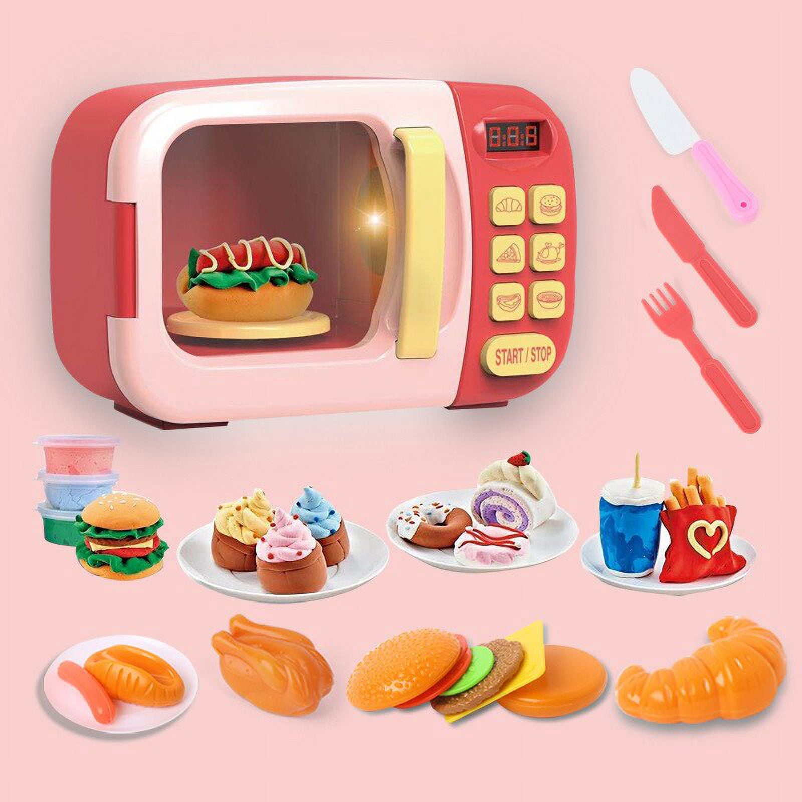 Children Kitchen Toys Simulation Microwave Oven Educational Toys Mini ...