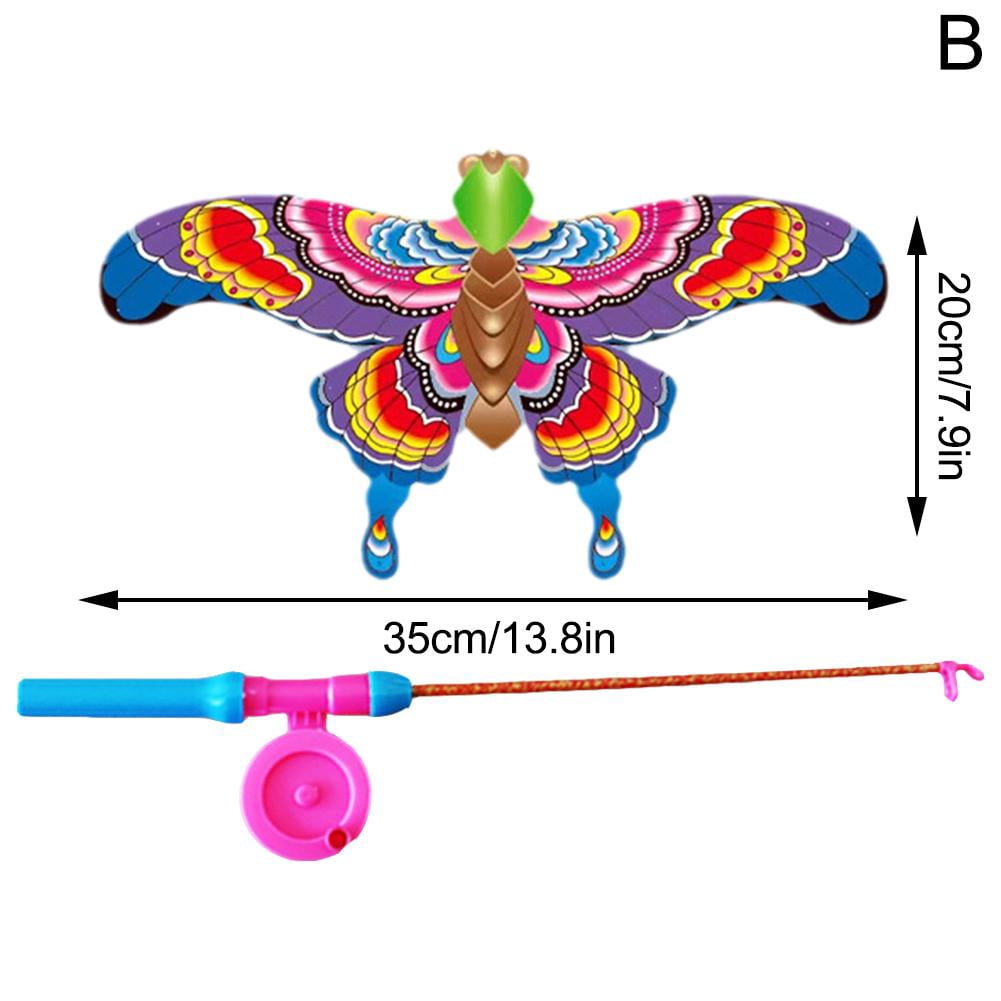 Children Kite Toy Cartoon Eagle Foldable Mini Plastic Toys Kite Hand ...