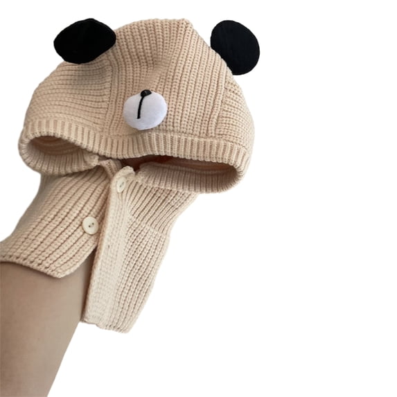 Children Knit Hat Bear Ear Casual Hat for Holiday Christmas Funny Hat ...