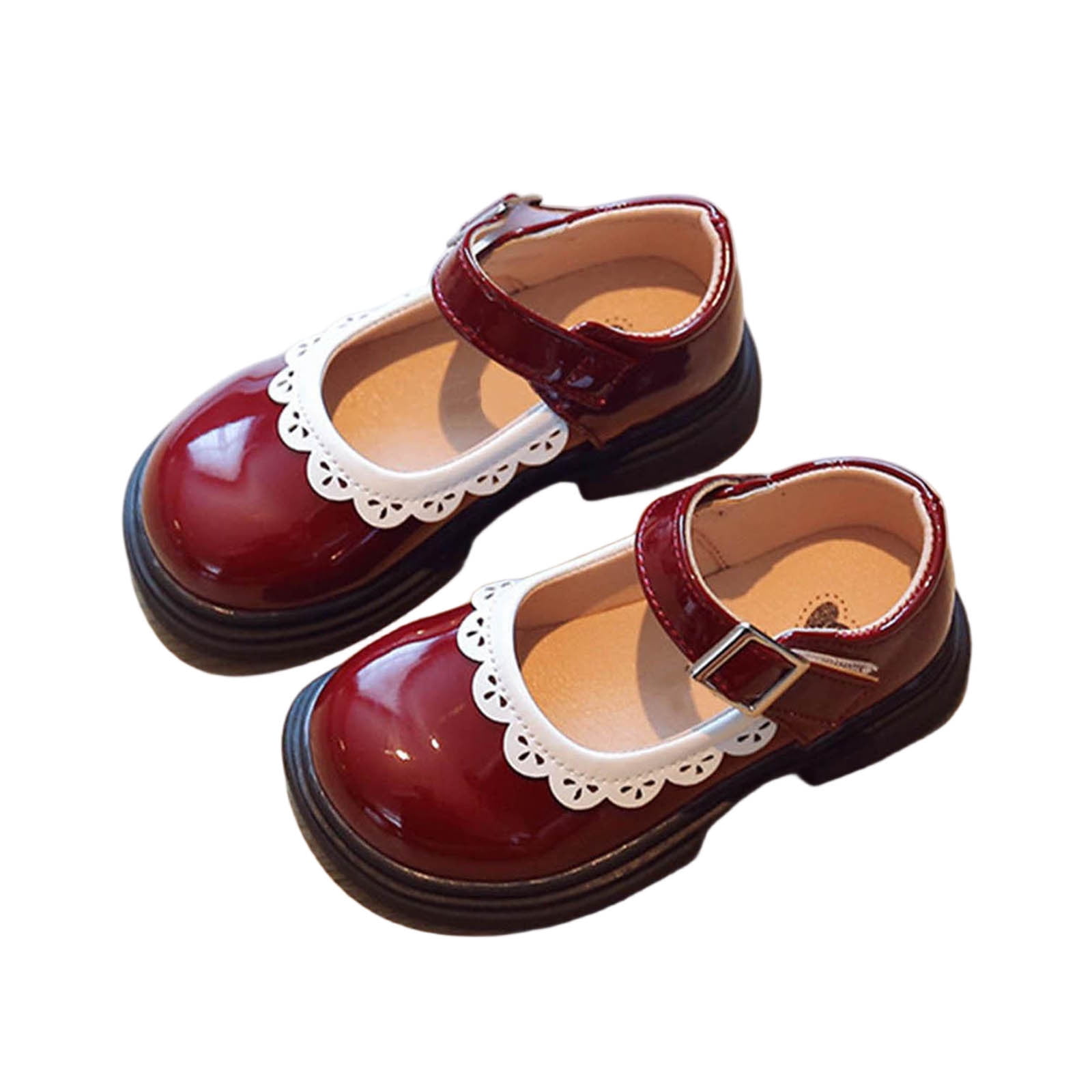 Children Lace Leather Shoe Girl Fashion Trend Soft Sole Princess ...