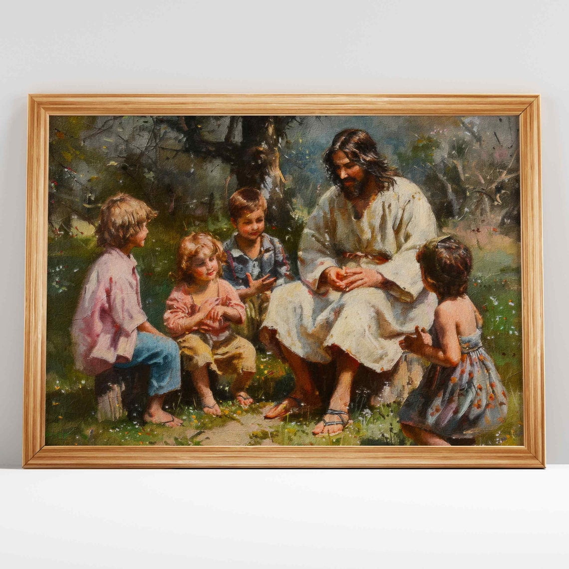 Children Of Light, Jesus Playing With Children, Jesus Oil Painting ...