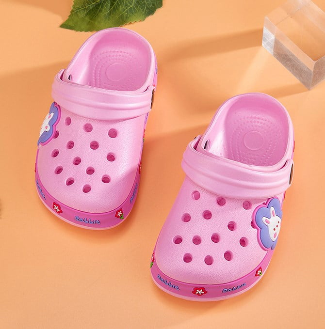 Children Lightweight Slip-on Beach Pool Shower Slippers Little Kids ...