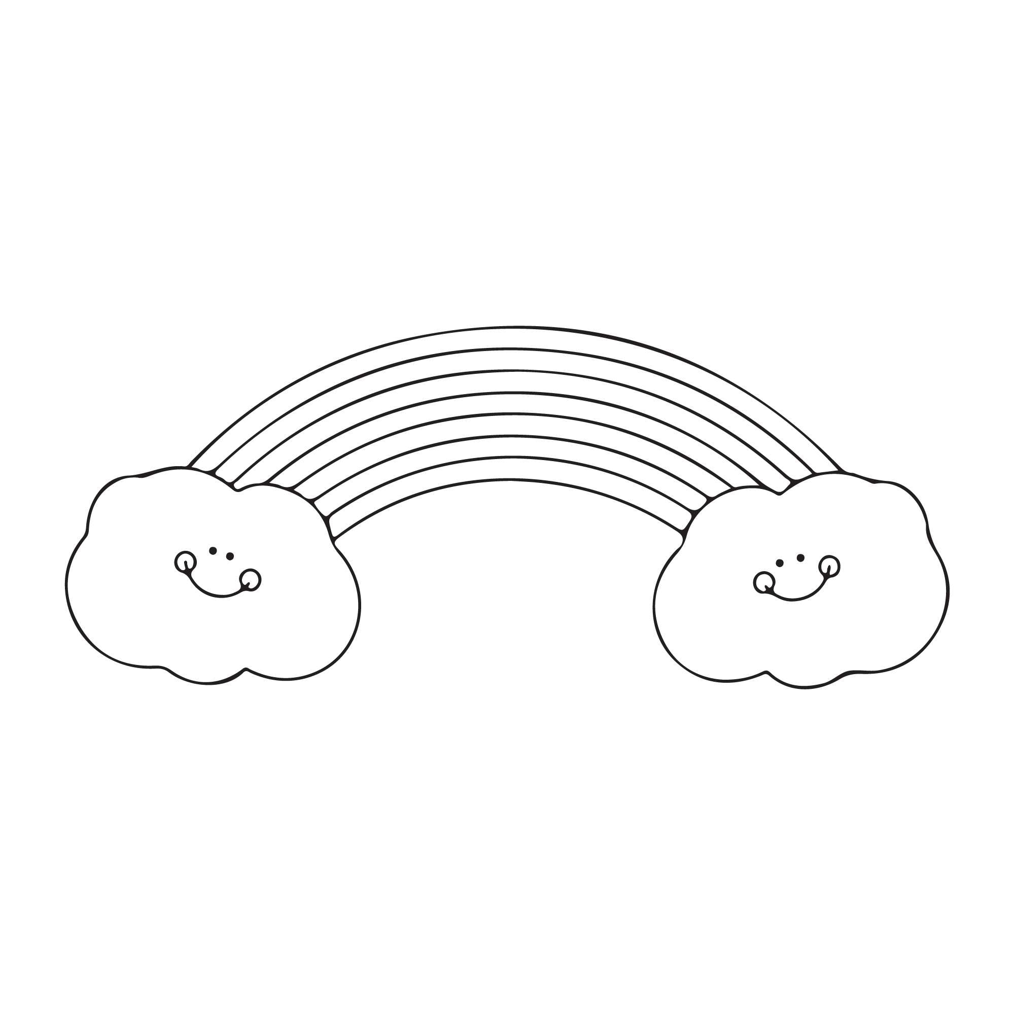Children Lovely Adventure Wall Decal Decoration Cute Rainbow Happy ...
