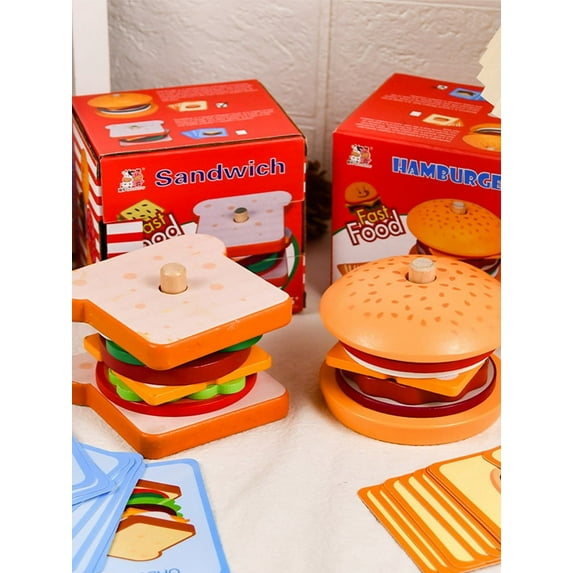 Children Mini Sandwich Model Toy Pretend Play Kitchen Toy - Walmart.com