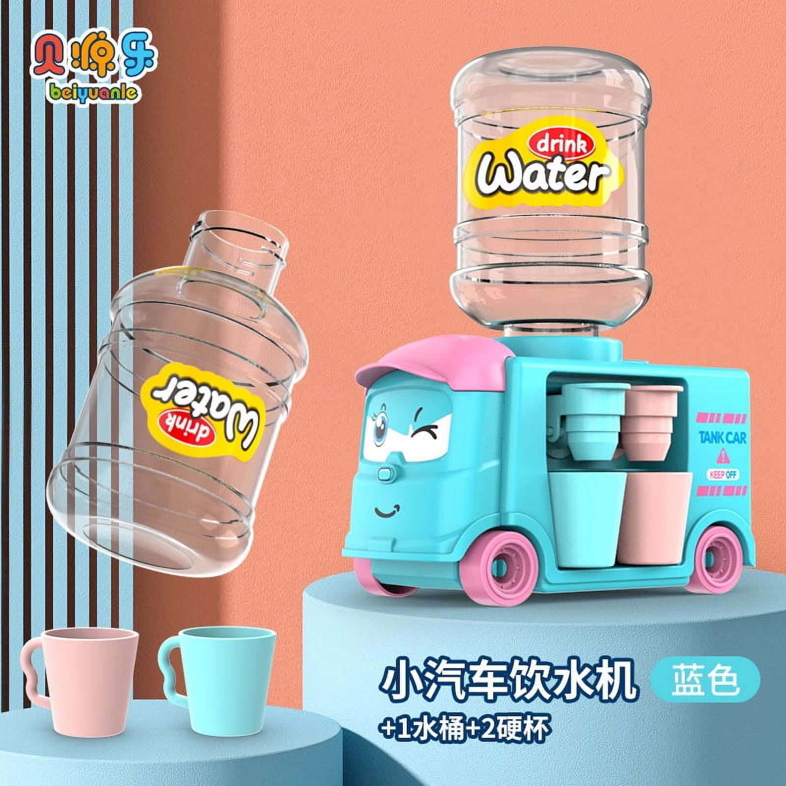 Children Mini Water Dispenser Toys with Cup Kids Pretend Play Water ...