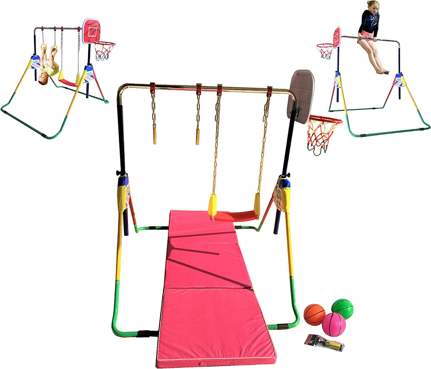 Children Monkey Bar Gymnastics Athletic Expandable Kip Balance Bars ...