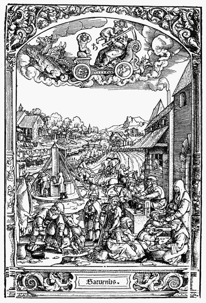Children Of Planet Saturn. /Nallegoric Representation Of The Life Of ...