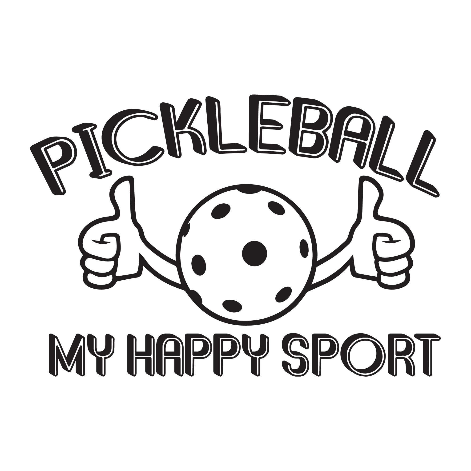 Children Pickleball Is My Happy Sport Fitness Sports Wall Decal ...