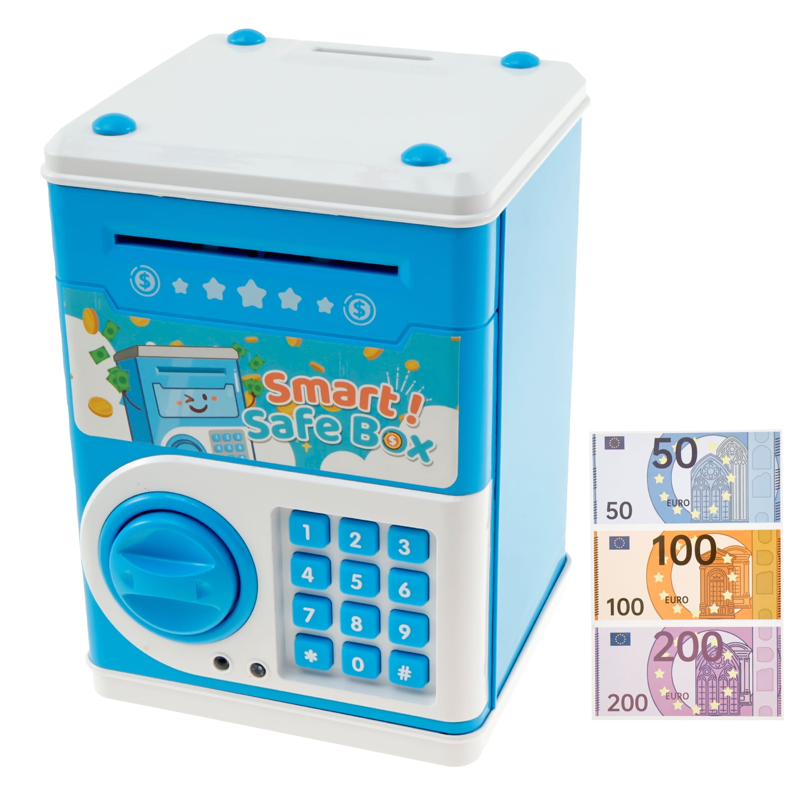 Children Piggy Bank Cute Kids Money Saving Box with Password and Toy ...
