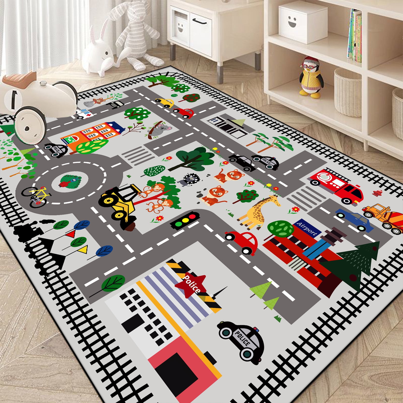 Children Play Game Rug Bedroom ration Large Carpets Child Room Bedside ...