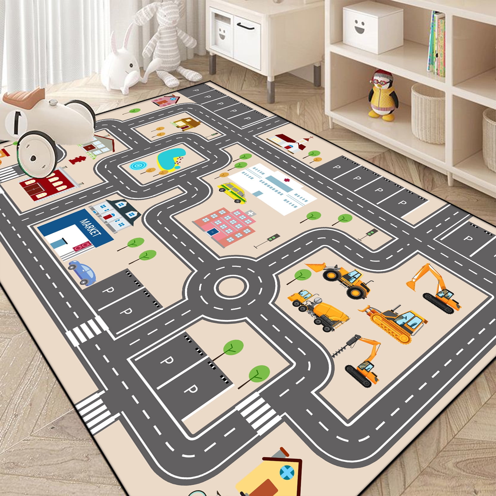 Children Play Game Rug Bedroom ration Large Carpets Room Bedside Soft ...