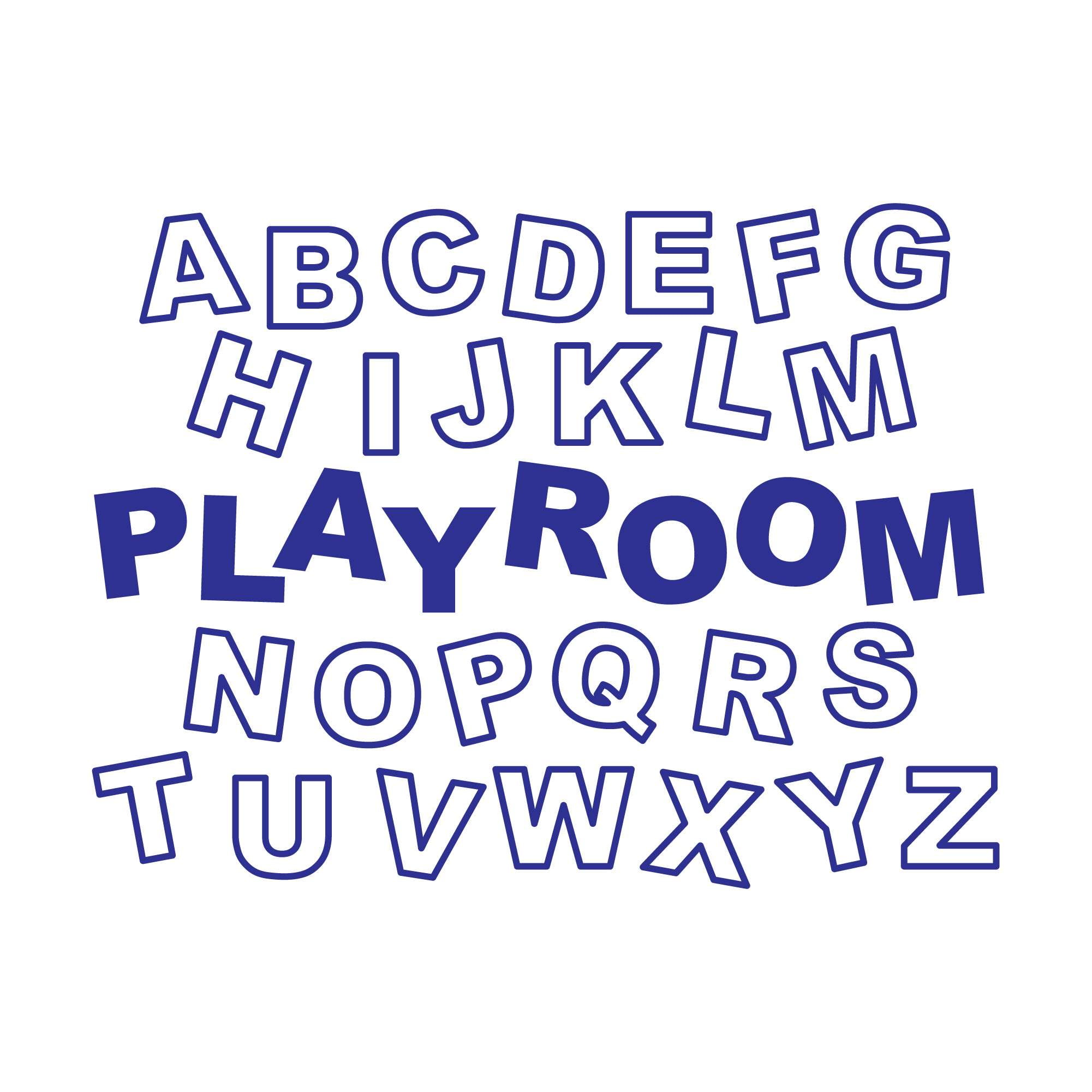 Children Playroom Happiness Sign Wall Decal Decoration Alphabet ABC ...