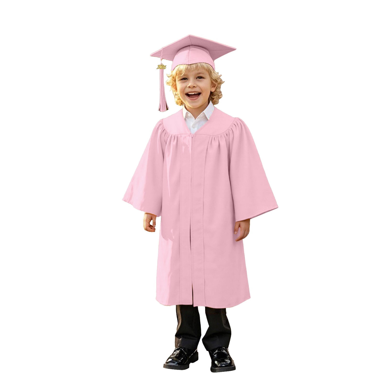 Children Preschool Graduation Cap and Gown for Toddlers Pink Cap and ...