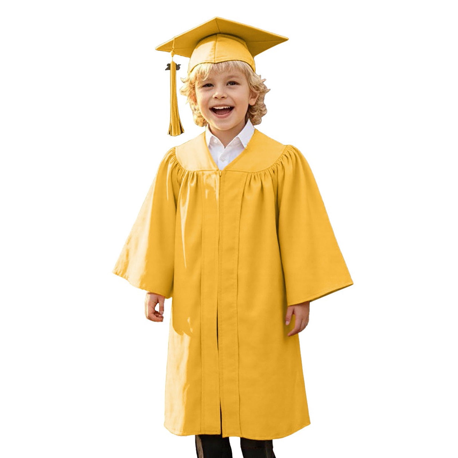 Toddler Primary School Graduation Cap and Gown Graduation Gold Cap and ...