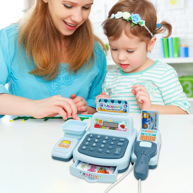 Children Pretend Play Checkout Counter Toys Funny Classic Simulation ...