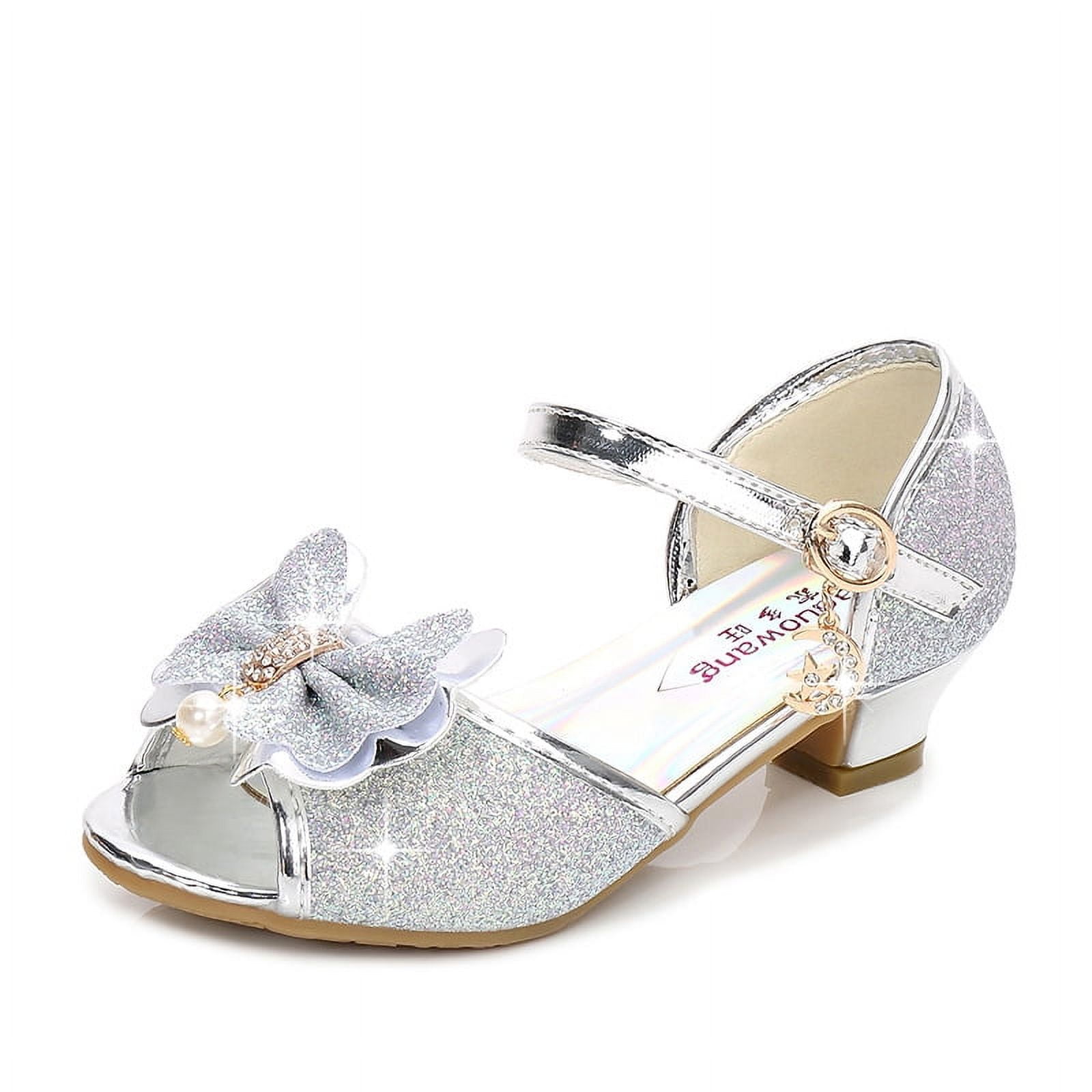 Children Princess Sandals Kids Girls Wedding Shoes High Heels Dress ...