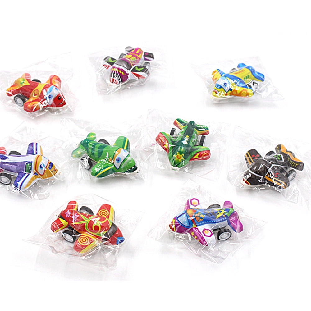 Children Pull Back Small Airplane Toy Inertial Colourful Mini Airplane ...