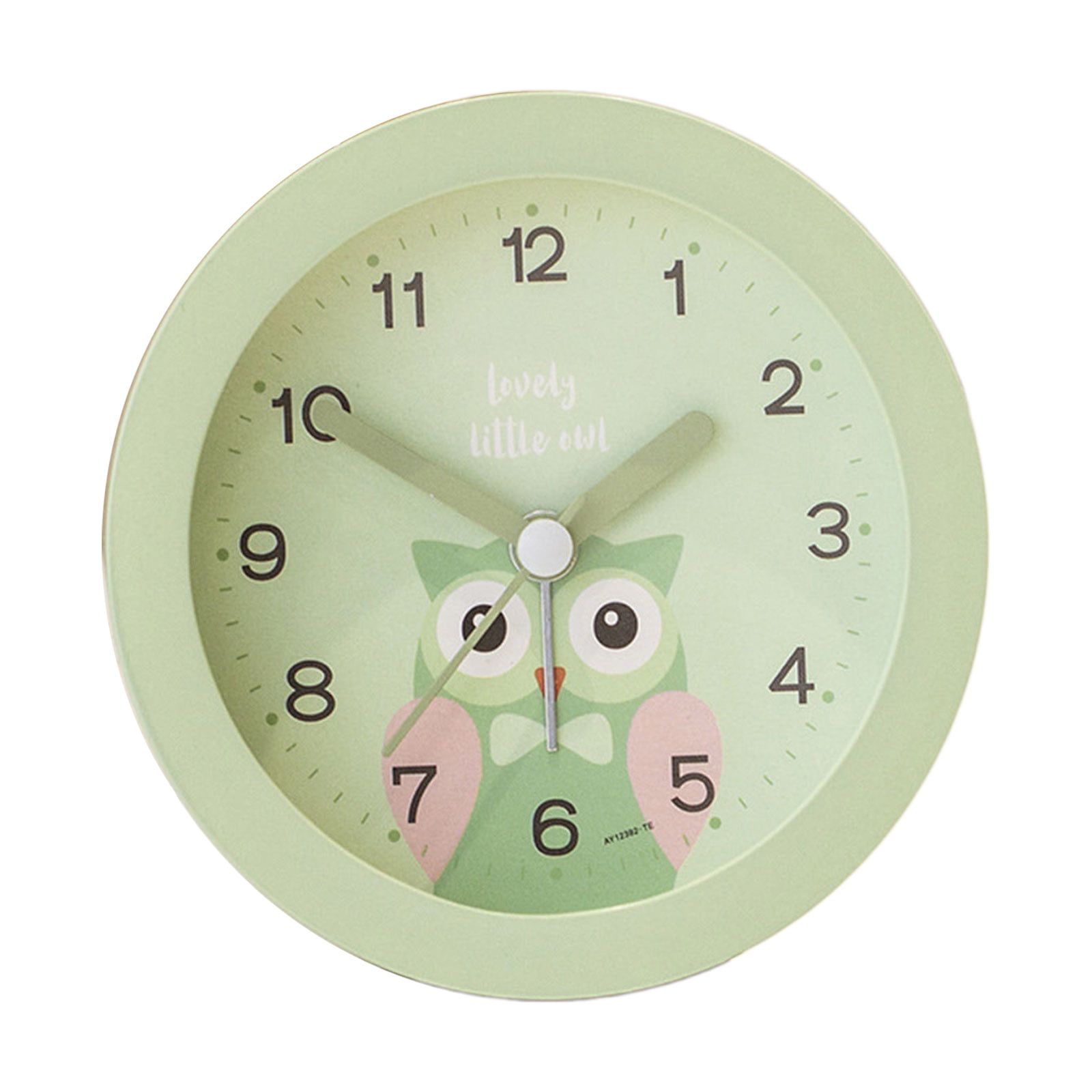 Children Quiet Bedsides Alarm Clock with NightLight, Pattern, Learning Timepieces NonTicking ...