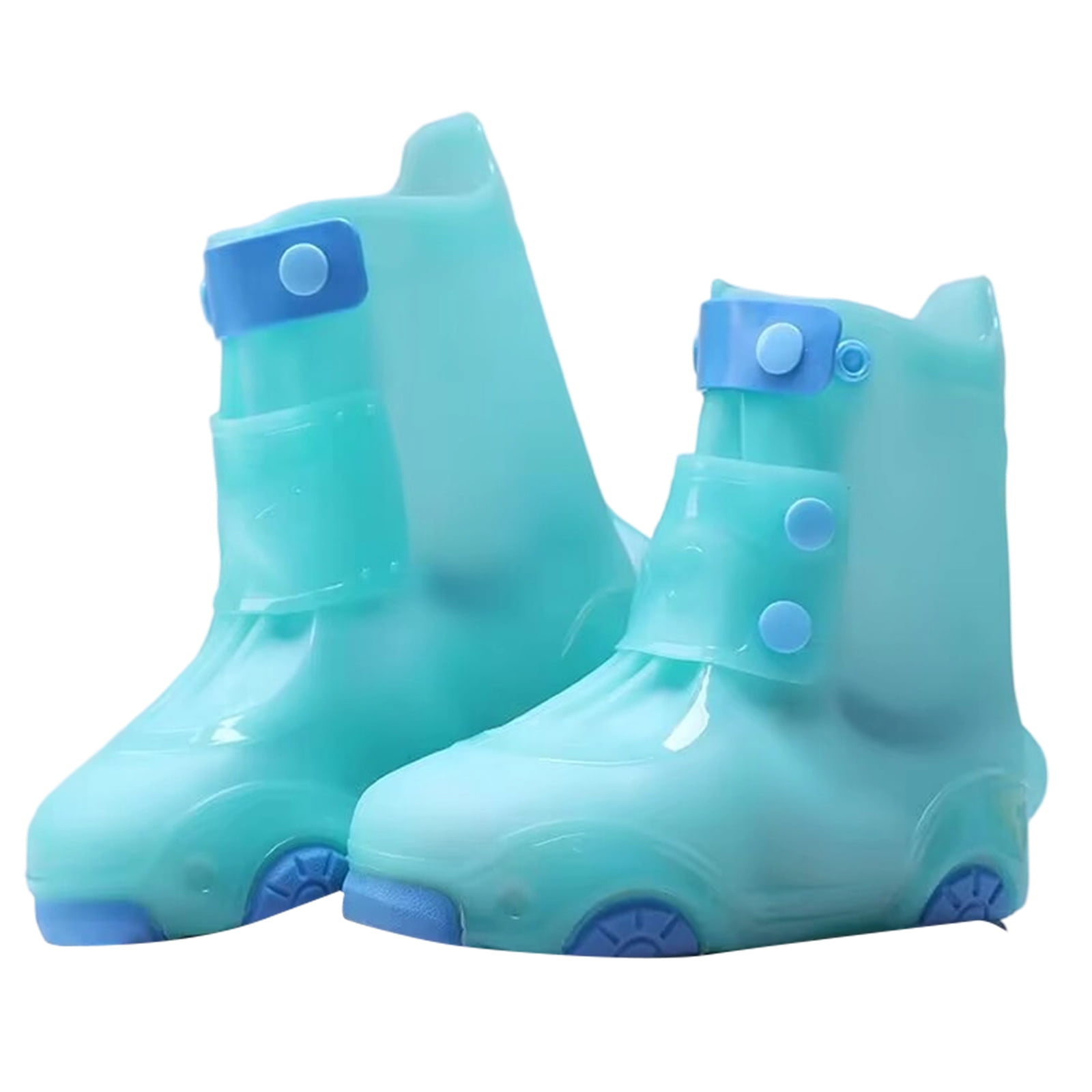 Children Rain Shoe Cover Waterproof Rainproof PVC Galoshes Anti Slip ...