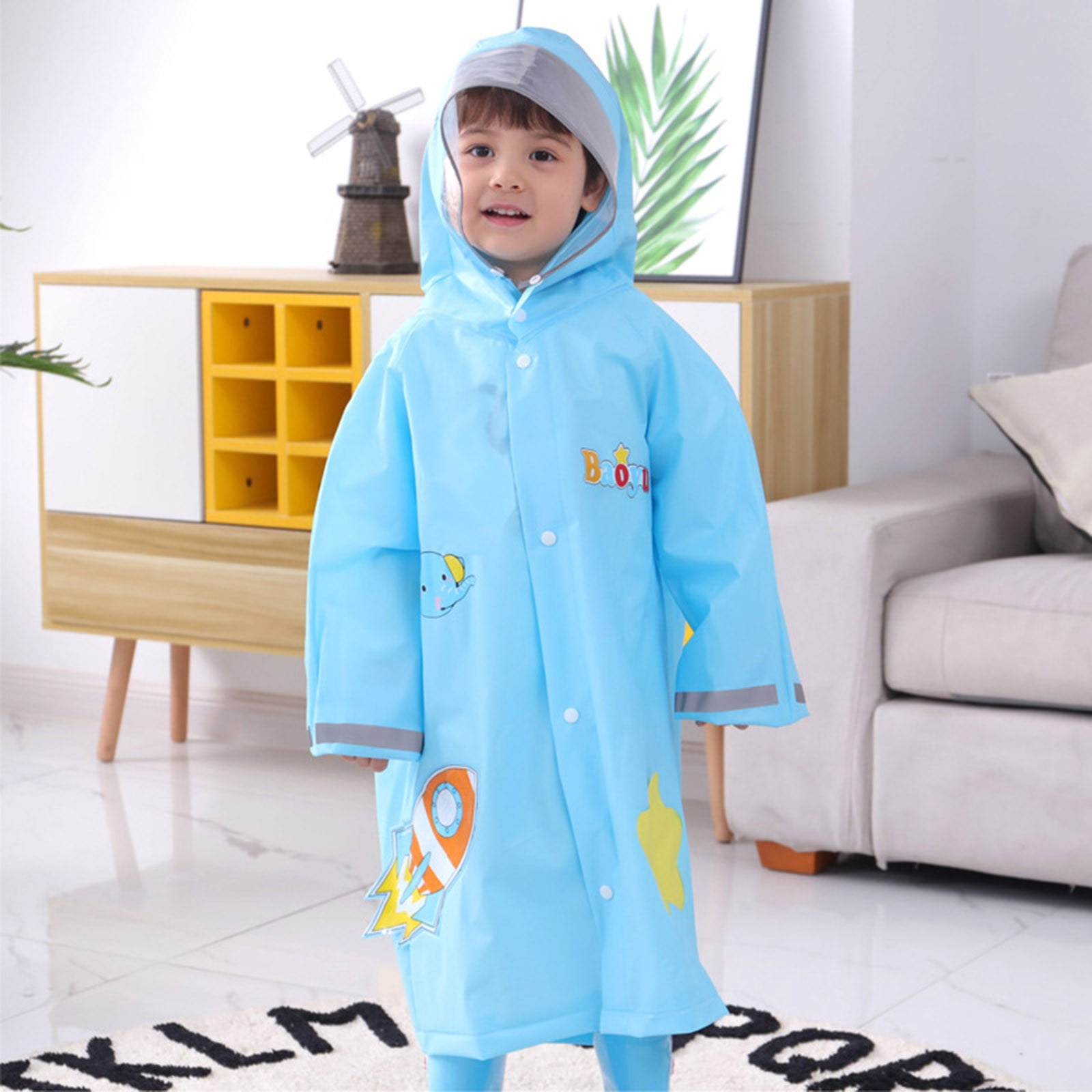 Children Raincoat Fashionable And Cute Cartoon Pattern Raincoat ...