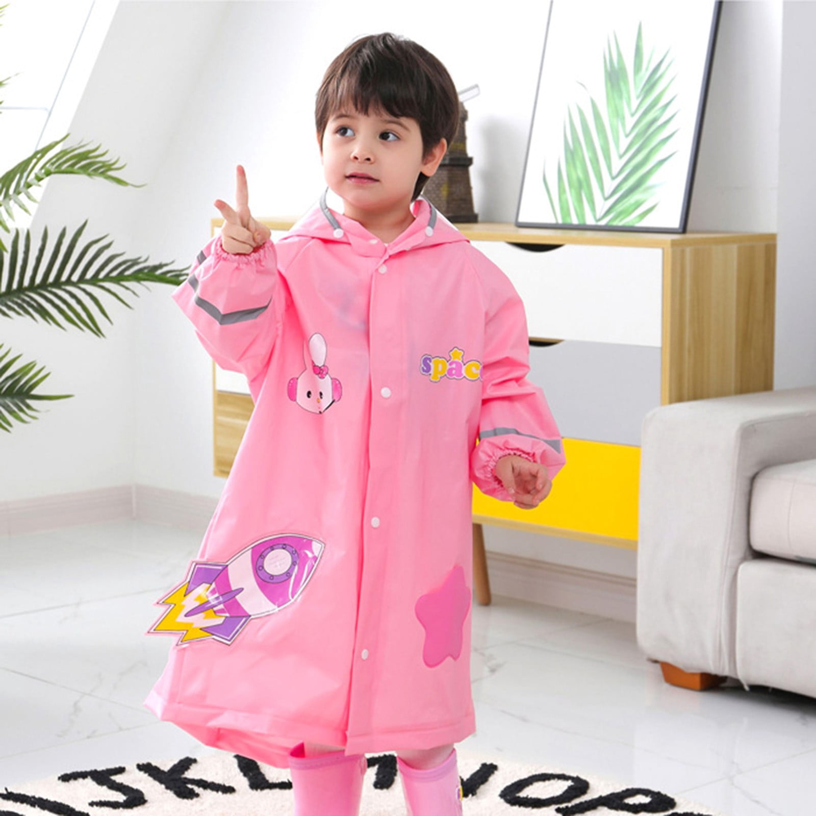 Children Raincoat Fashionable And Cute Cartoon Pattern Raincoat ...