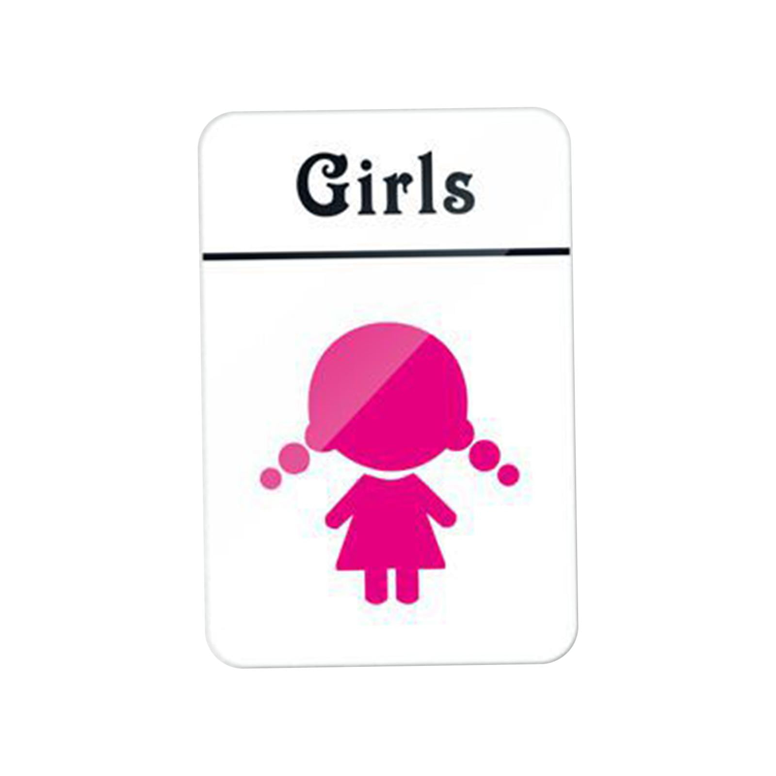 Children Restroom Sign Boy Girl Restroom Sign Acrylic Self-sticks ...