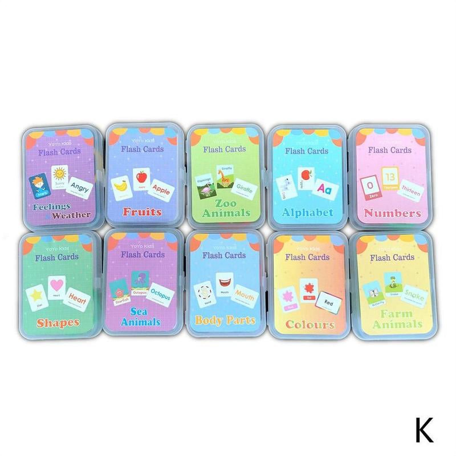 Children Ring Flash Cards English Reading Learning Alphabet Letters ABC ...