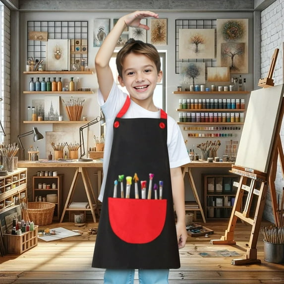 Children'S Apron, Drawing Smock, Pb/ Kids Artist Aprons For Painting ...