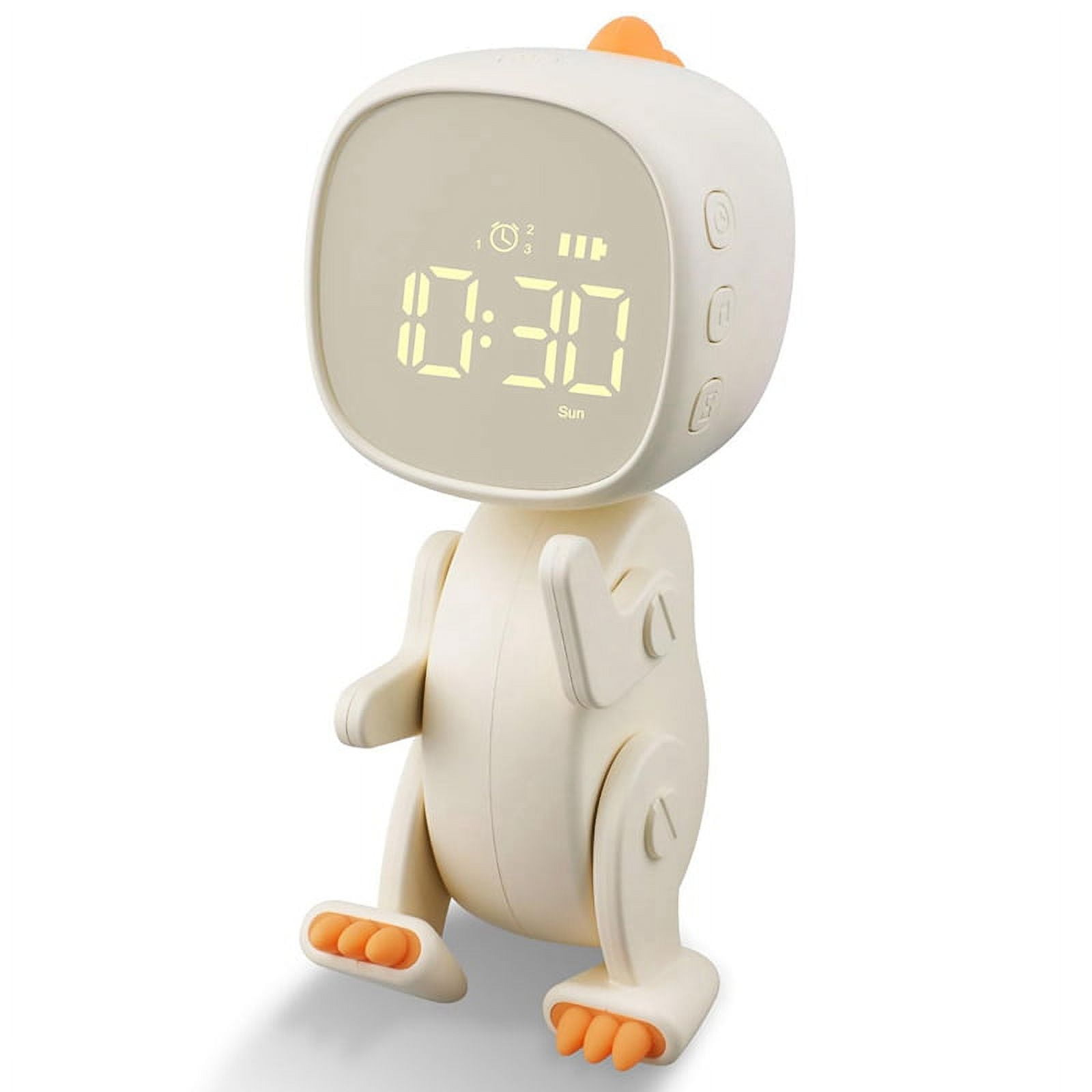 Children'S Digital Alarm Clock, Three Alarms, Dinosaur Alarm Clock with ...