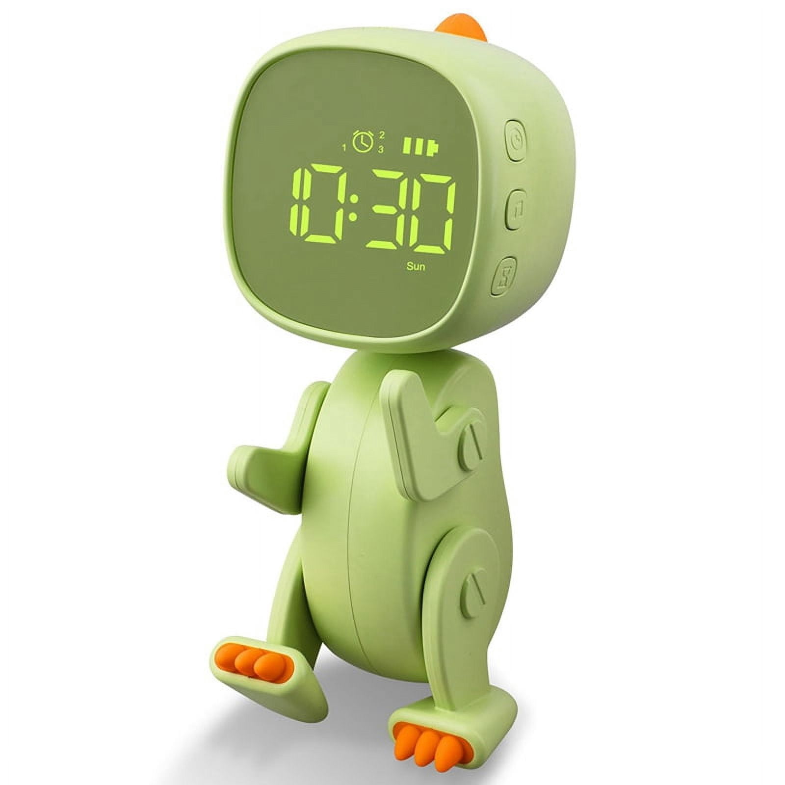 Children'S Digital Alarm Clock, Three Alarms, Dinosaur Alarm Clock with ...