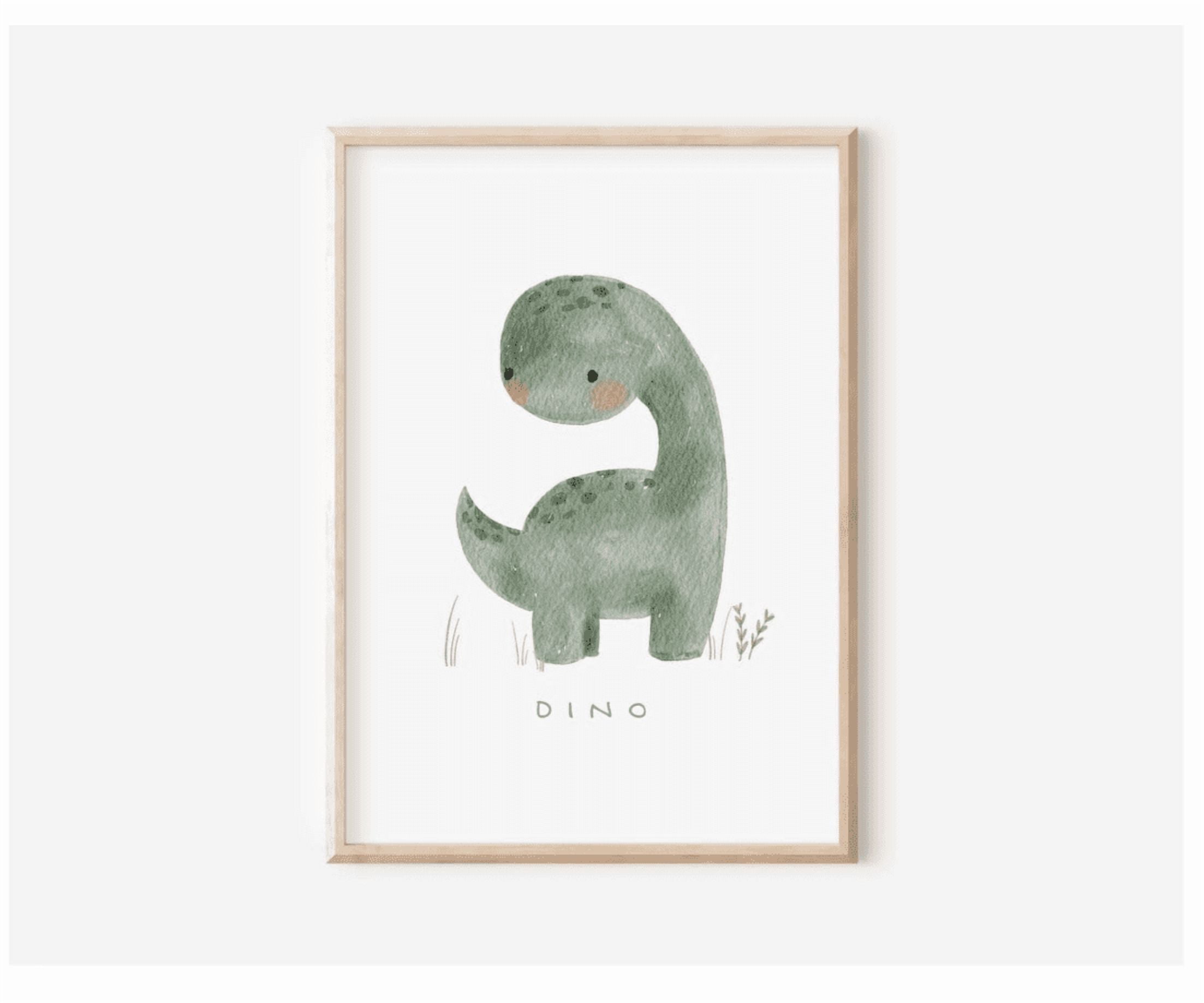 Children'S Dino Picture Dinosaur Poster Dinosaur Poster Children'S Room ...