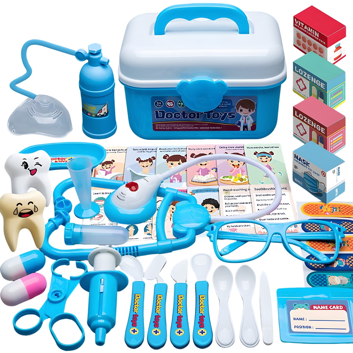 Children'S Doctor Toy Set Tools Medical Kit Boys And Girls Play Home ...