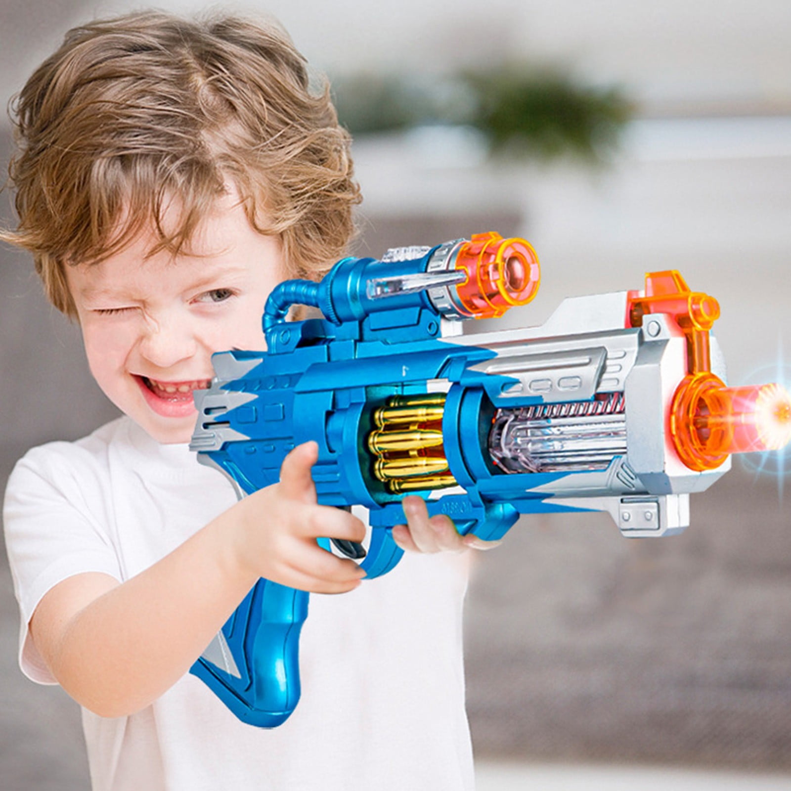 Children'S Electrics Toy Guns, Color Luminescent Projection Light With ...