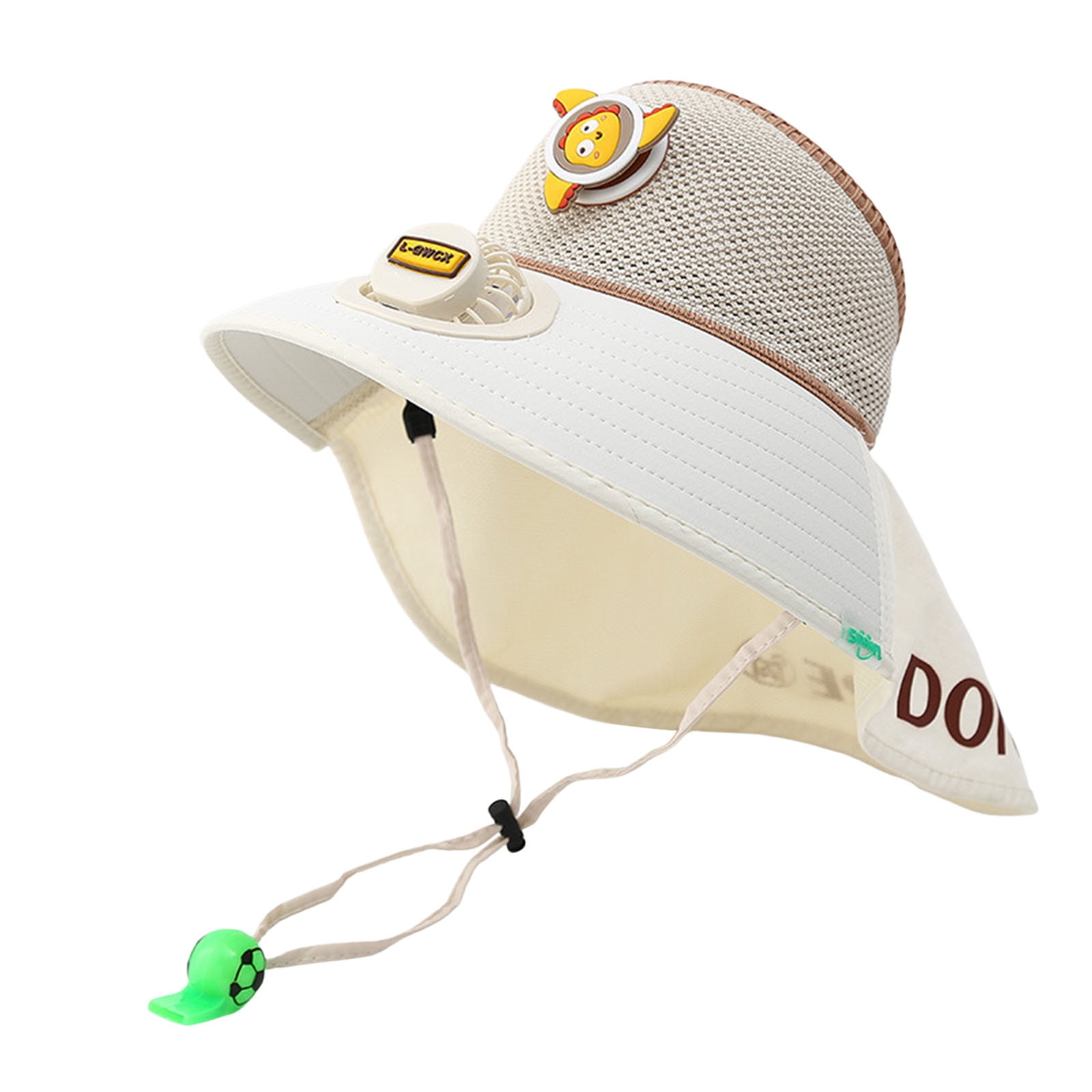 Children'S Fan Hat Beige Adjustable Kids Solar Fan Hat UPF 50 ...