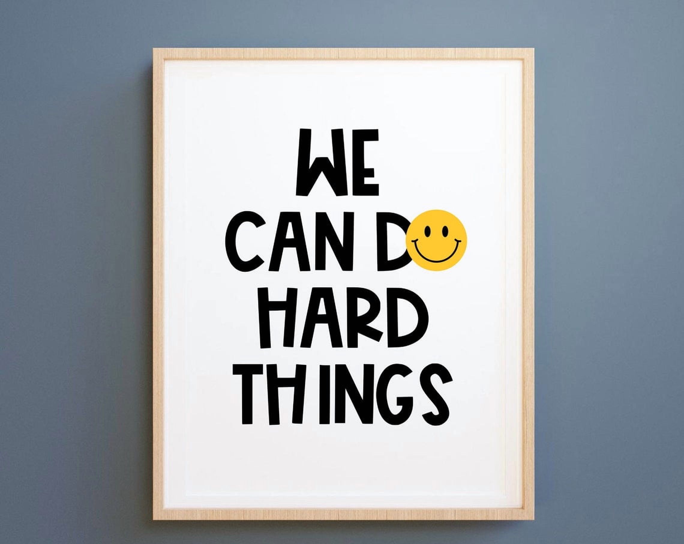 Children'S Room Art We Can Do Hard Things Affirmations For Kids ...