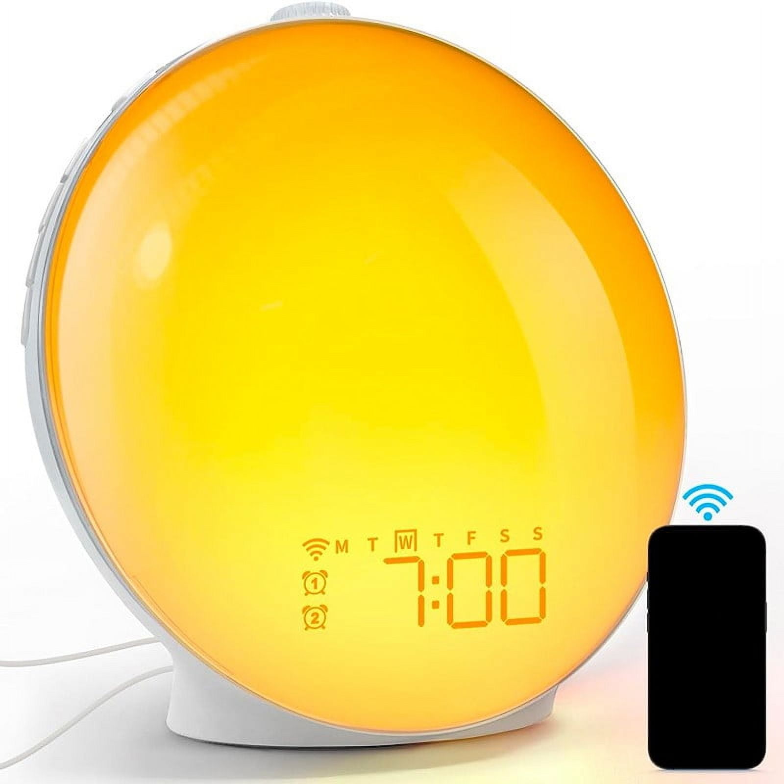 Children'S Smart Alarm Clock Featuring Sunrise Simulation And Relaxing ...