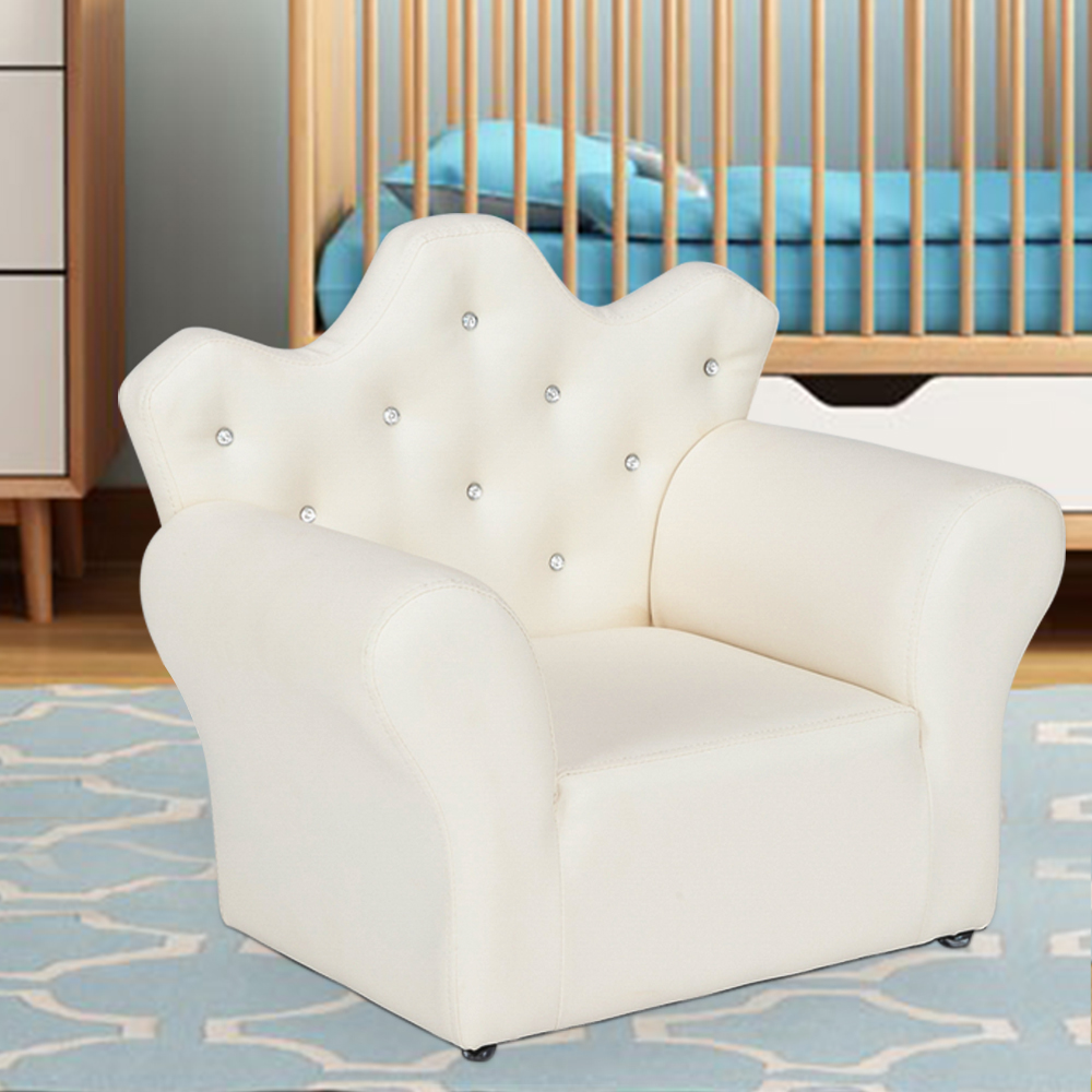 Children'S Sofa Baby Baby Small Sofa Cute Seat Single Crown With Foot ...